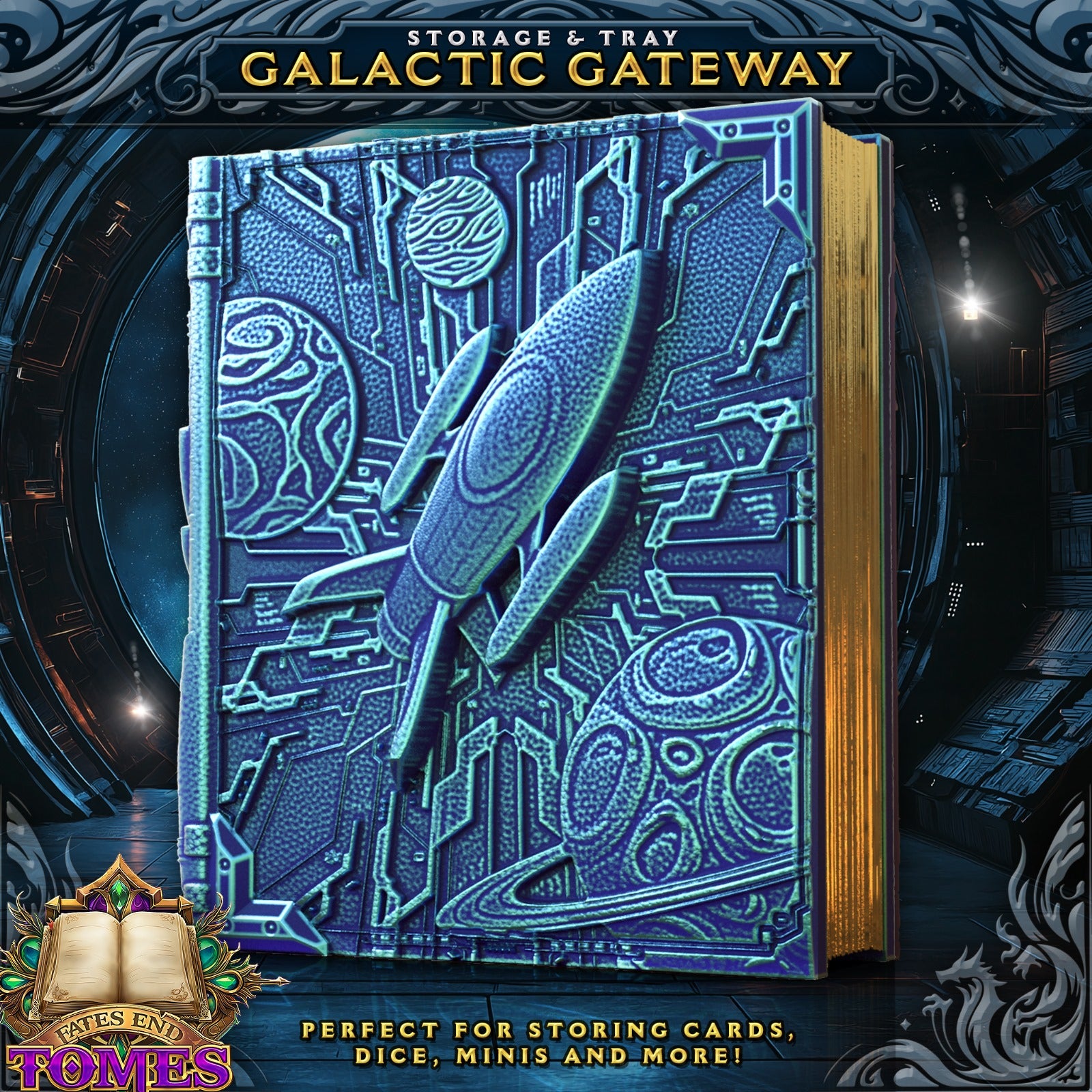 Premium Tome – Galactic Tome | 3D Printed Dice & RPG Storage – TYCKA DICE