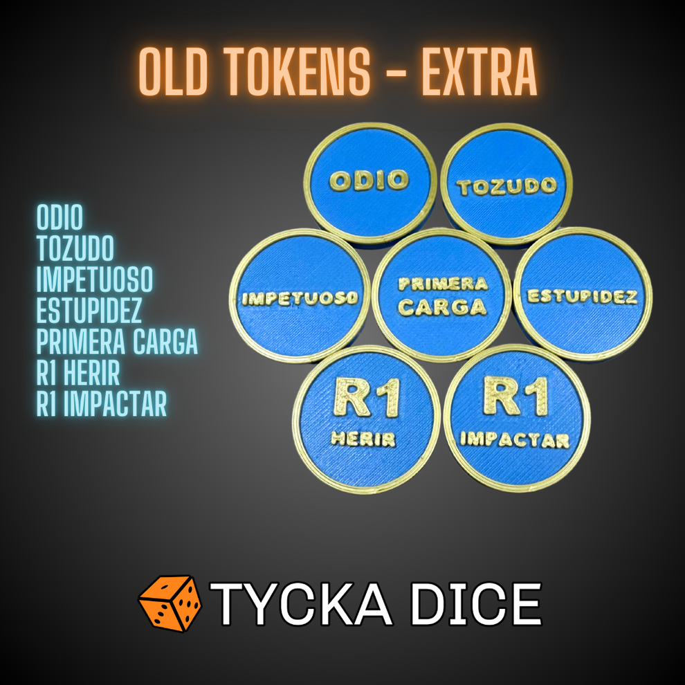 3D - TOKENS - OLD | EXTRA | ESP – TYCKA DICE