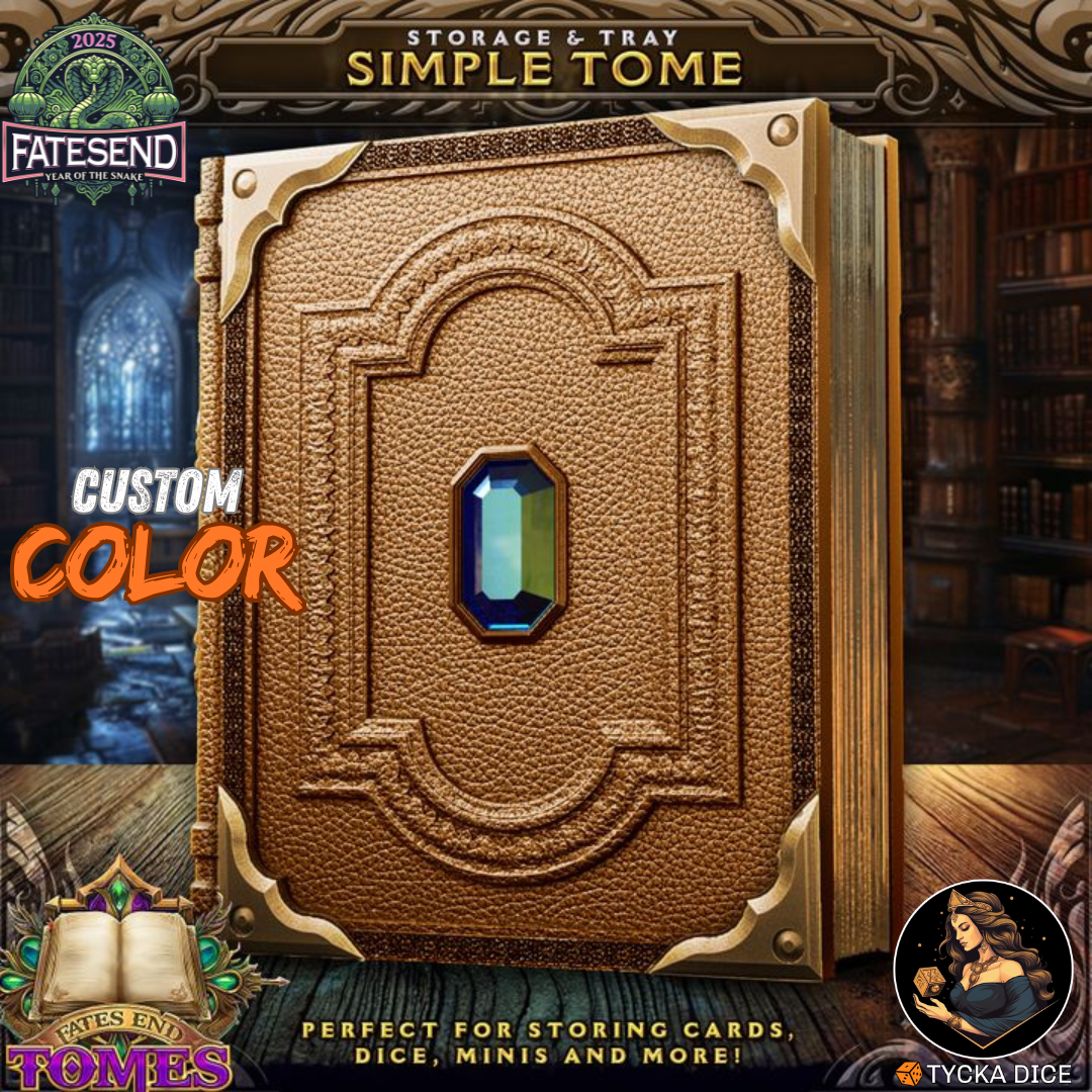 Premium Tome – Spells Book Tome | 3D Printed Dice & RPG Storage – TYCKA ...